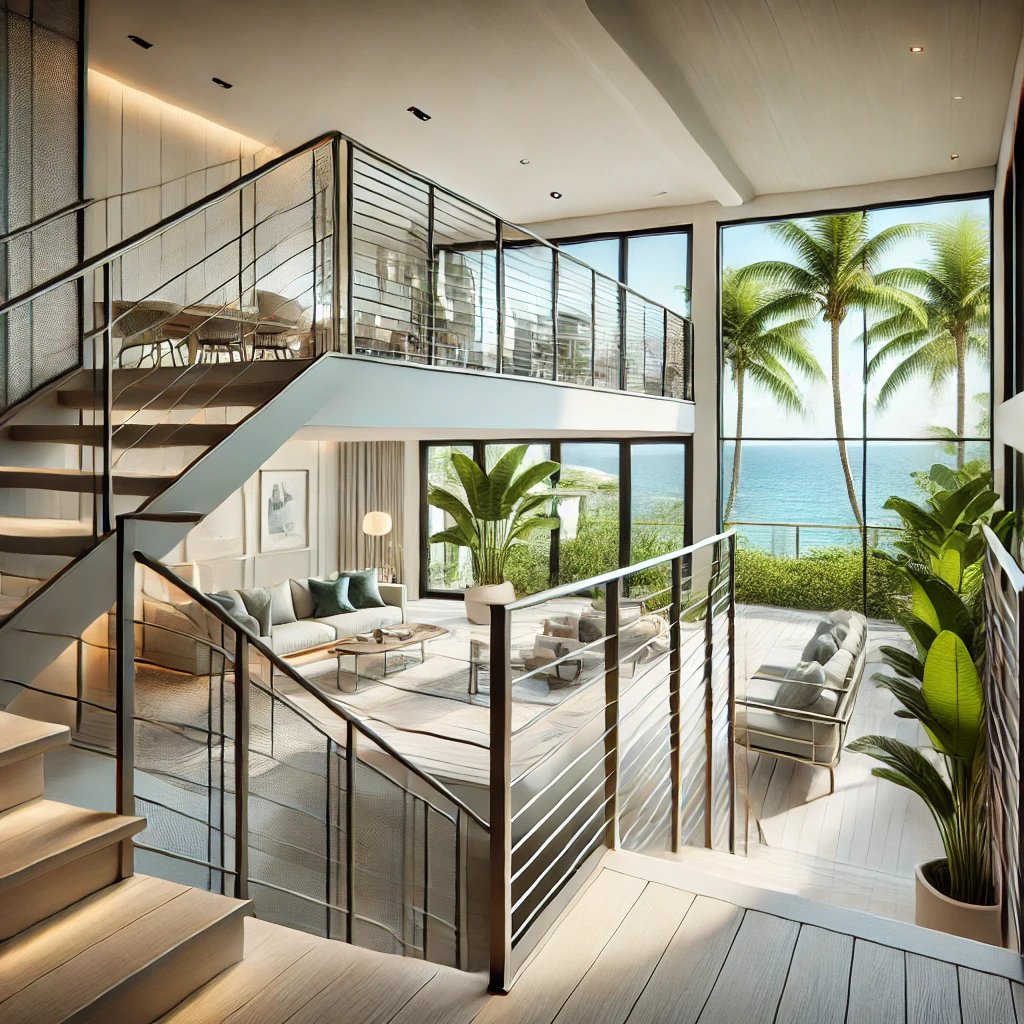 Choosing the Right Railing for Loft Spaces in Palm Beach Homes