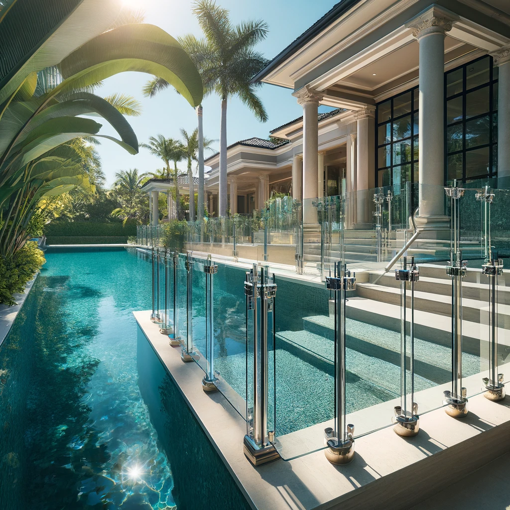 High-End Pool Railings Palm Beach | Luxury Pool Railing Contractor