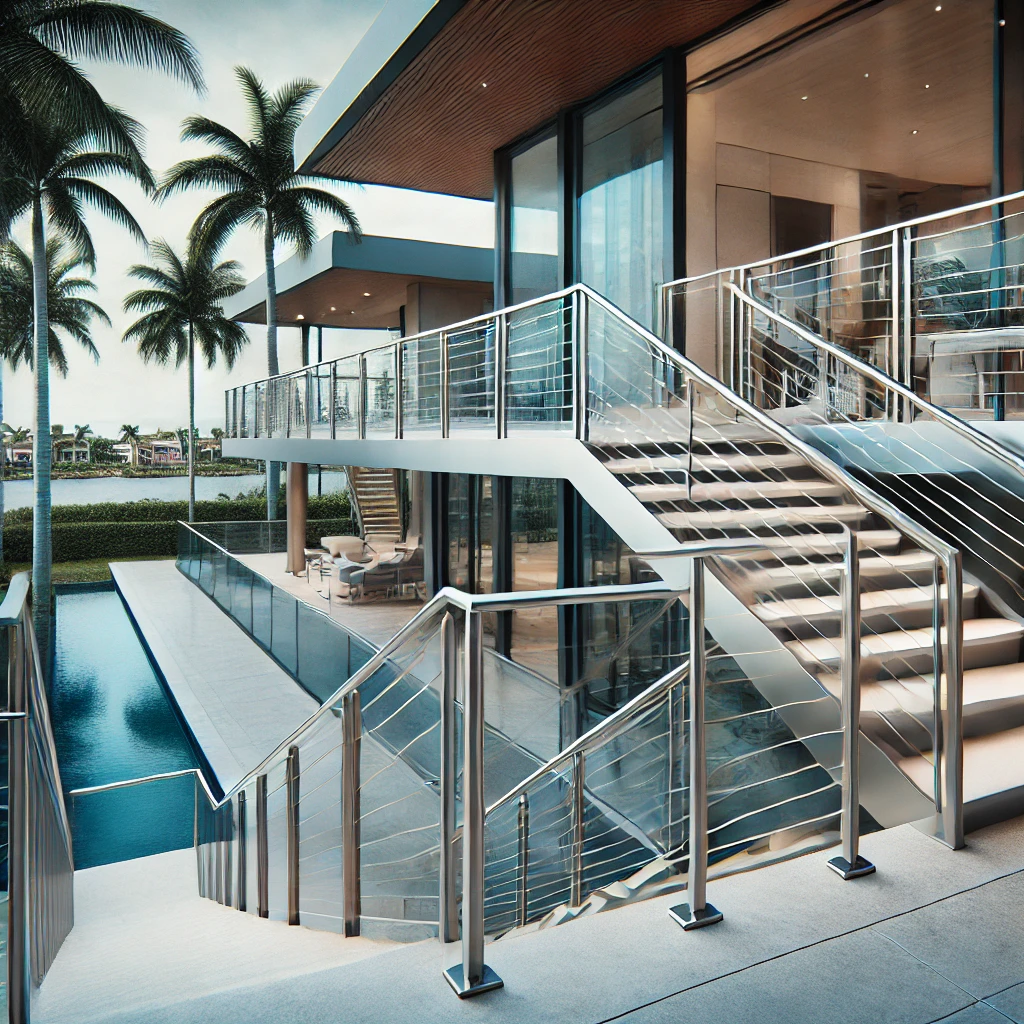 Stainless Steel Railings Palm Beach | Modern Stainless Steel Railing ...